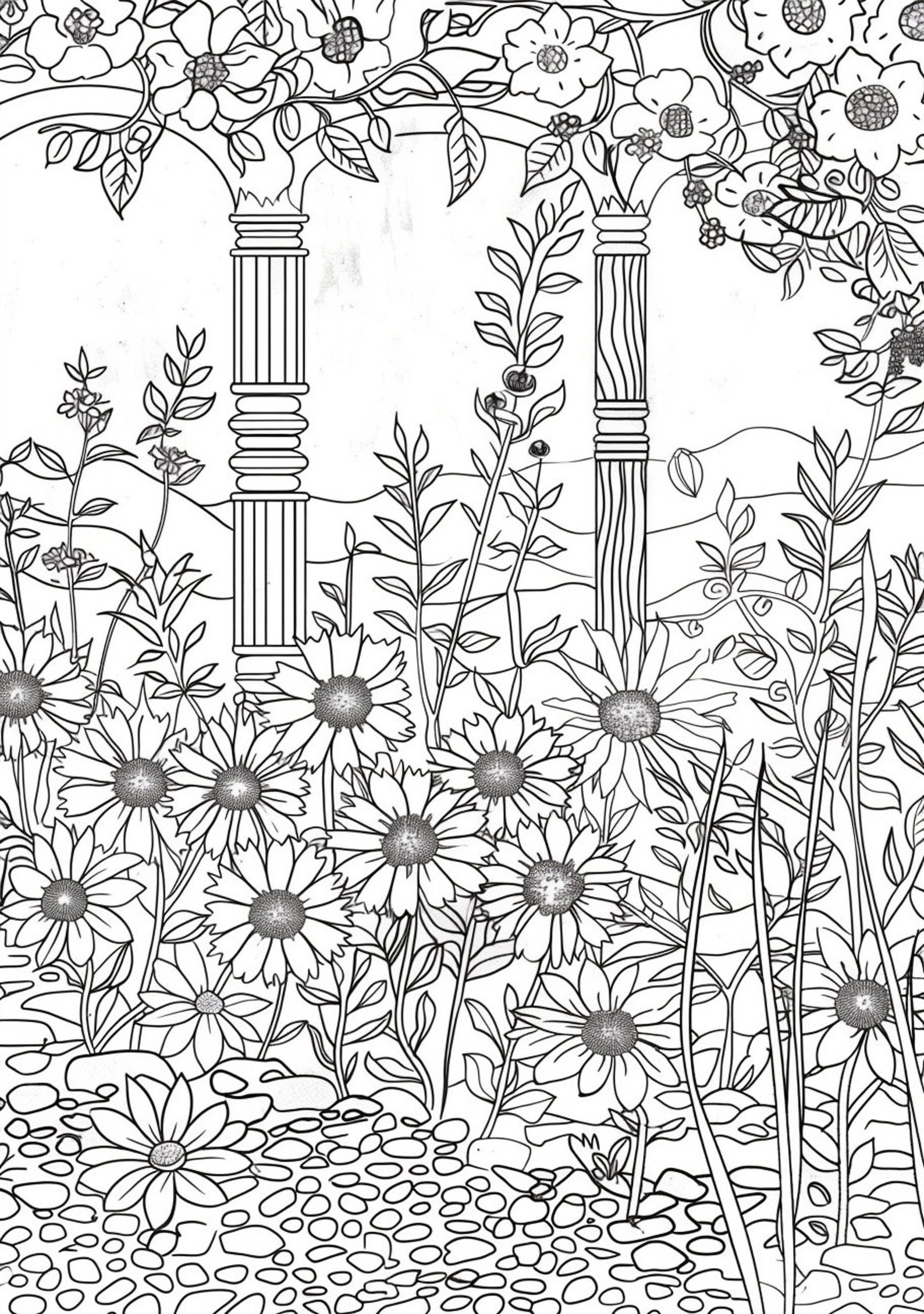 Relaxing Scenes Coloring Pages PDF Bundle 43 High Quality Images ...