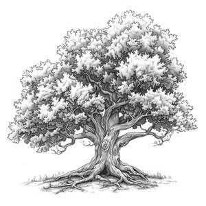 Elegant Lineart Tree PNG Clipart Bundle 50 High Quality PNG Instant ...