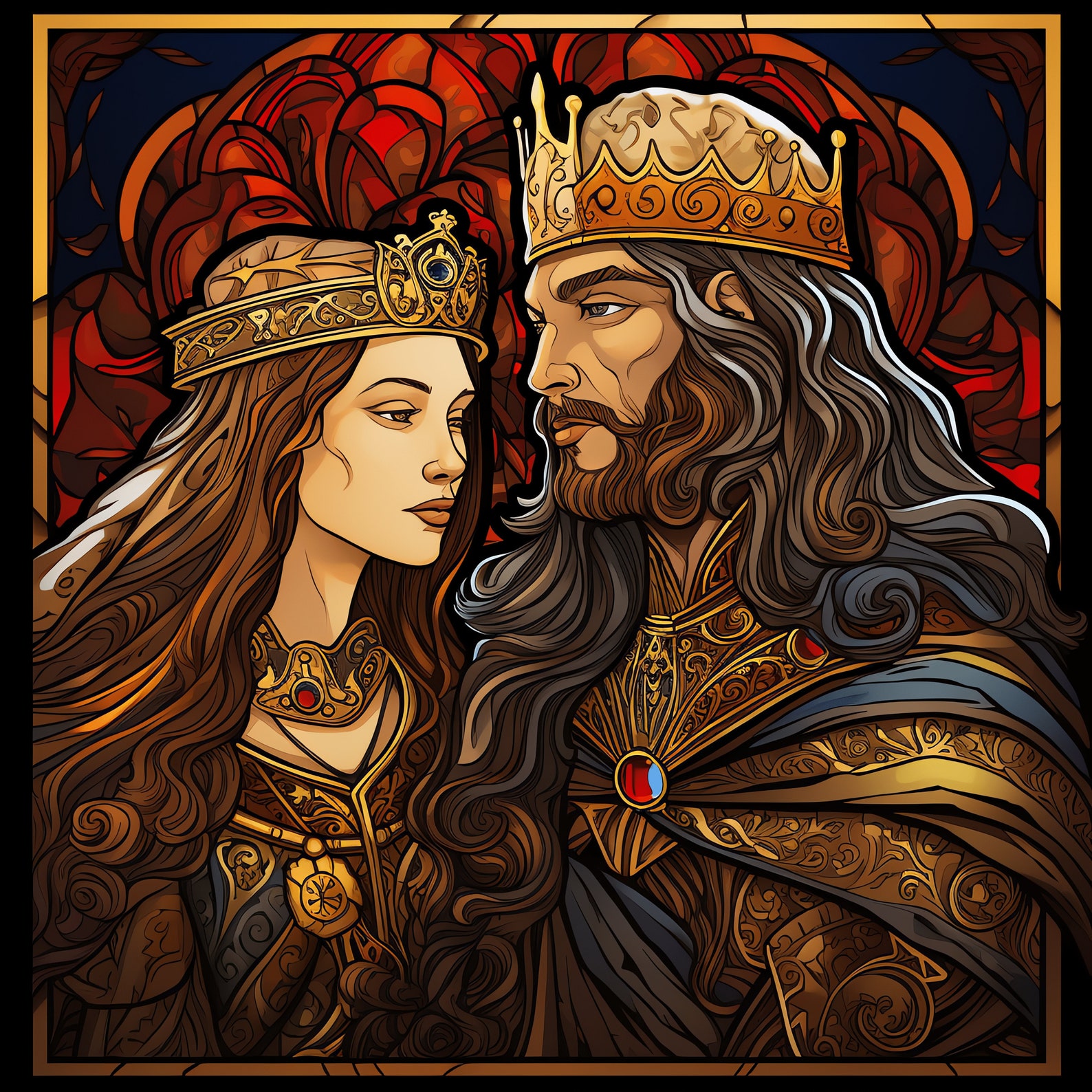 Celtic King and Queen PNG Clipart 45 High Quality PNG - Etsy