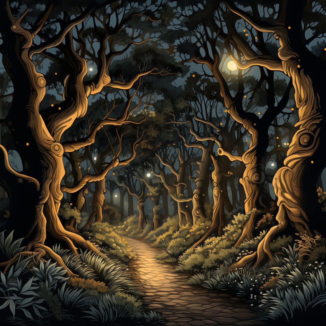 Oak Tree Path PNG Clipart Bundle 50 High Quality PNG Instant Download ...