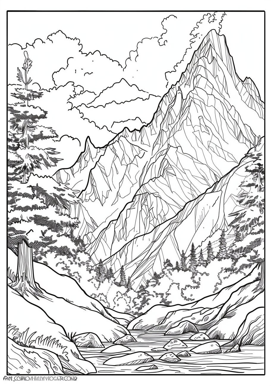 Relaxing Scenes Coloring Pages PDF Bundle 43 High Quality Images ...
