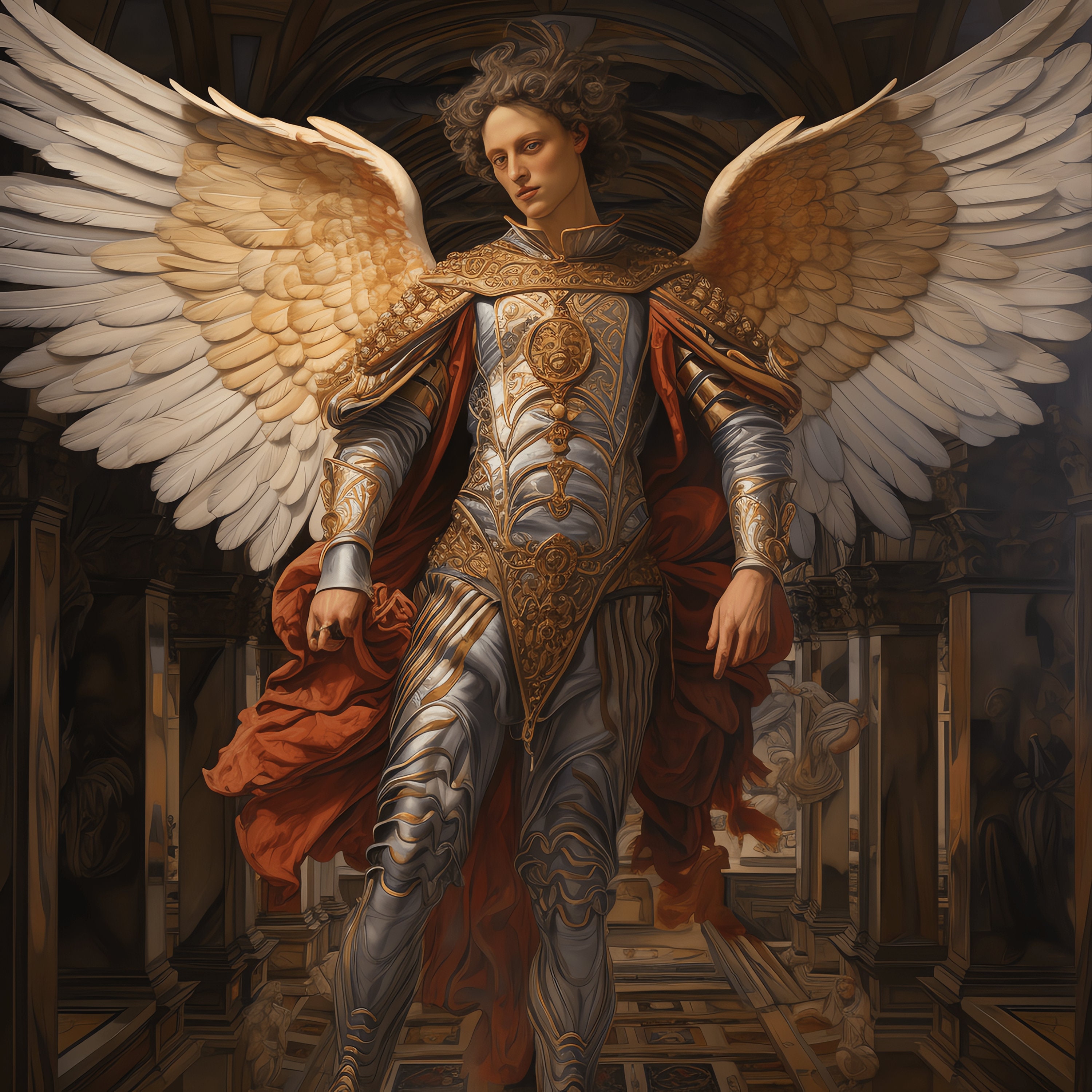 Full Body Renaissance Archangel Clipart 40 High Quality Jpgs Digital ...