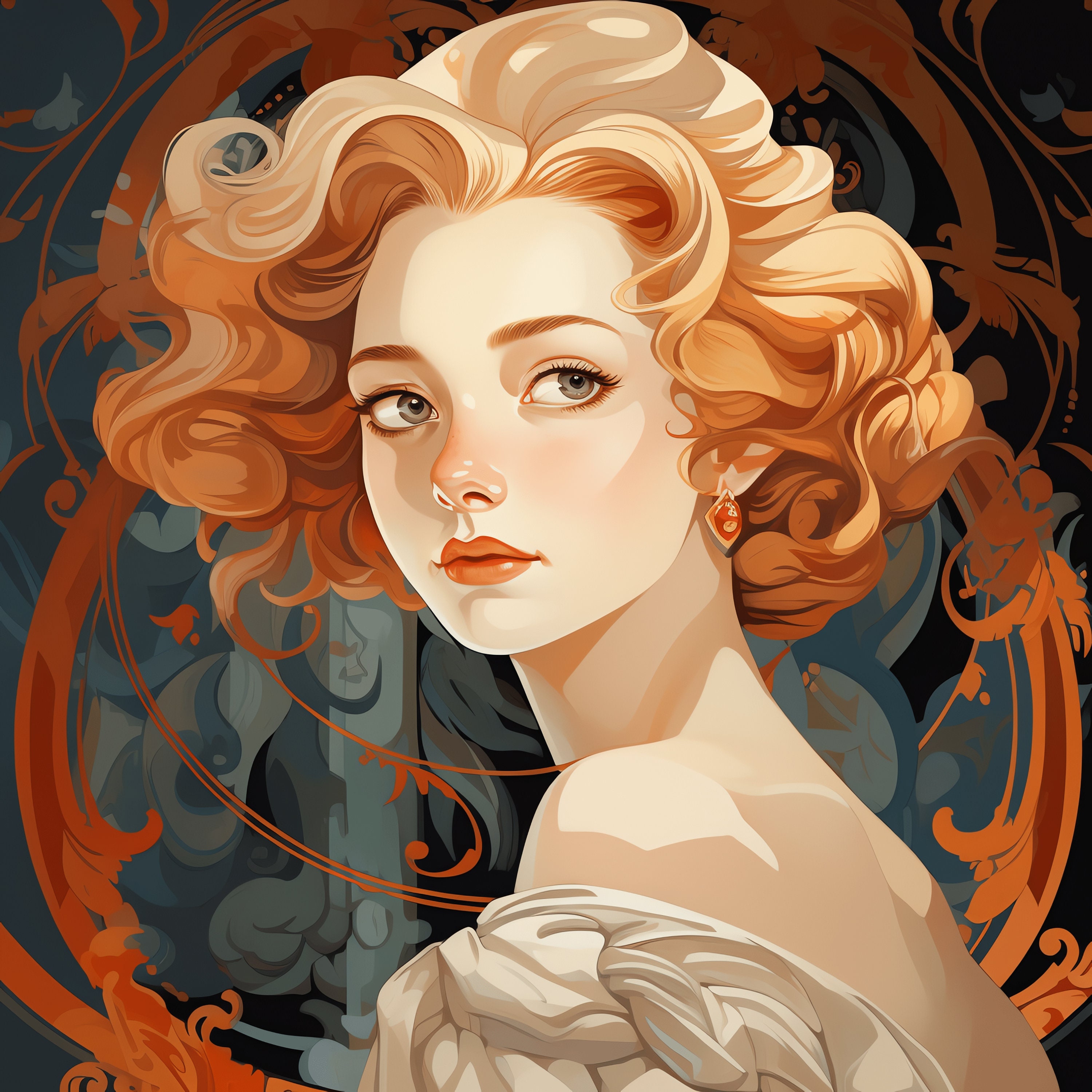 Princess Faces PNG Clipart 50 High Quality PNG Instant Download Card ...