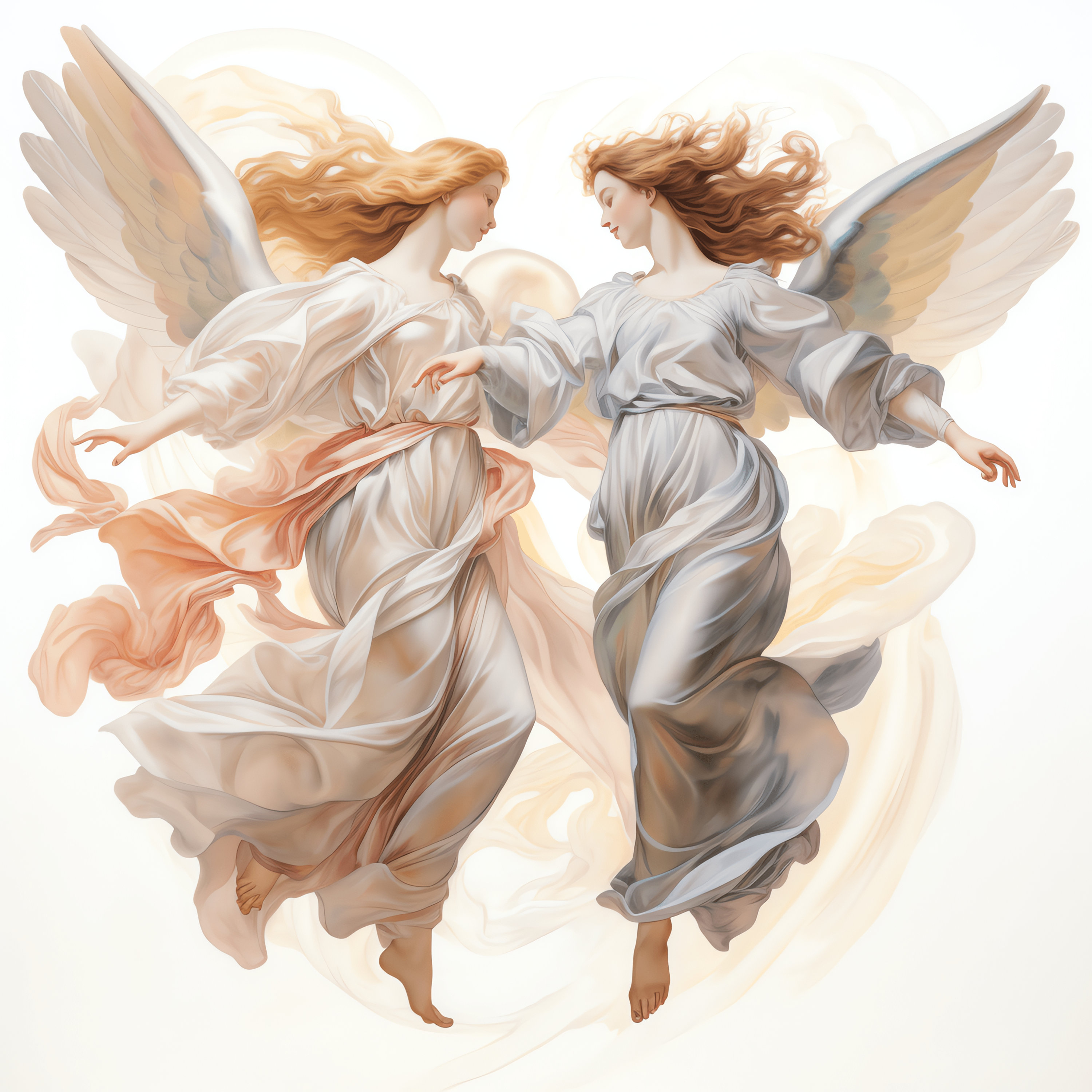Renaissance Angels Neutral Background PNG Bundle - 45 High Quality PNG - Instant Download ...