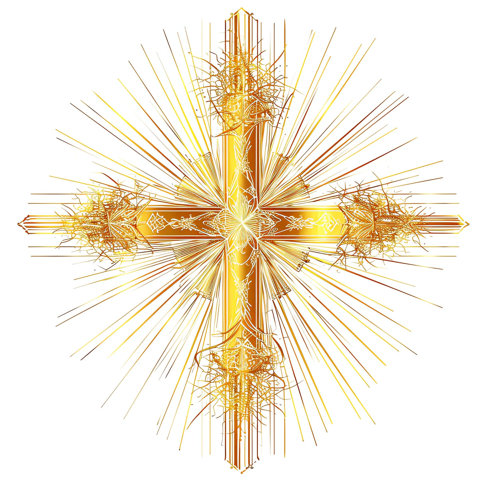 Radiating Cross PNG Clipart Bundle - 50 High Quality PNG - Instant ...