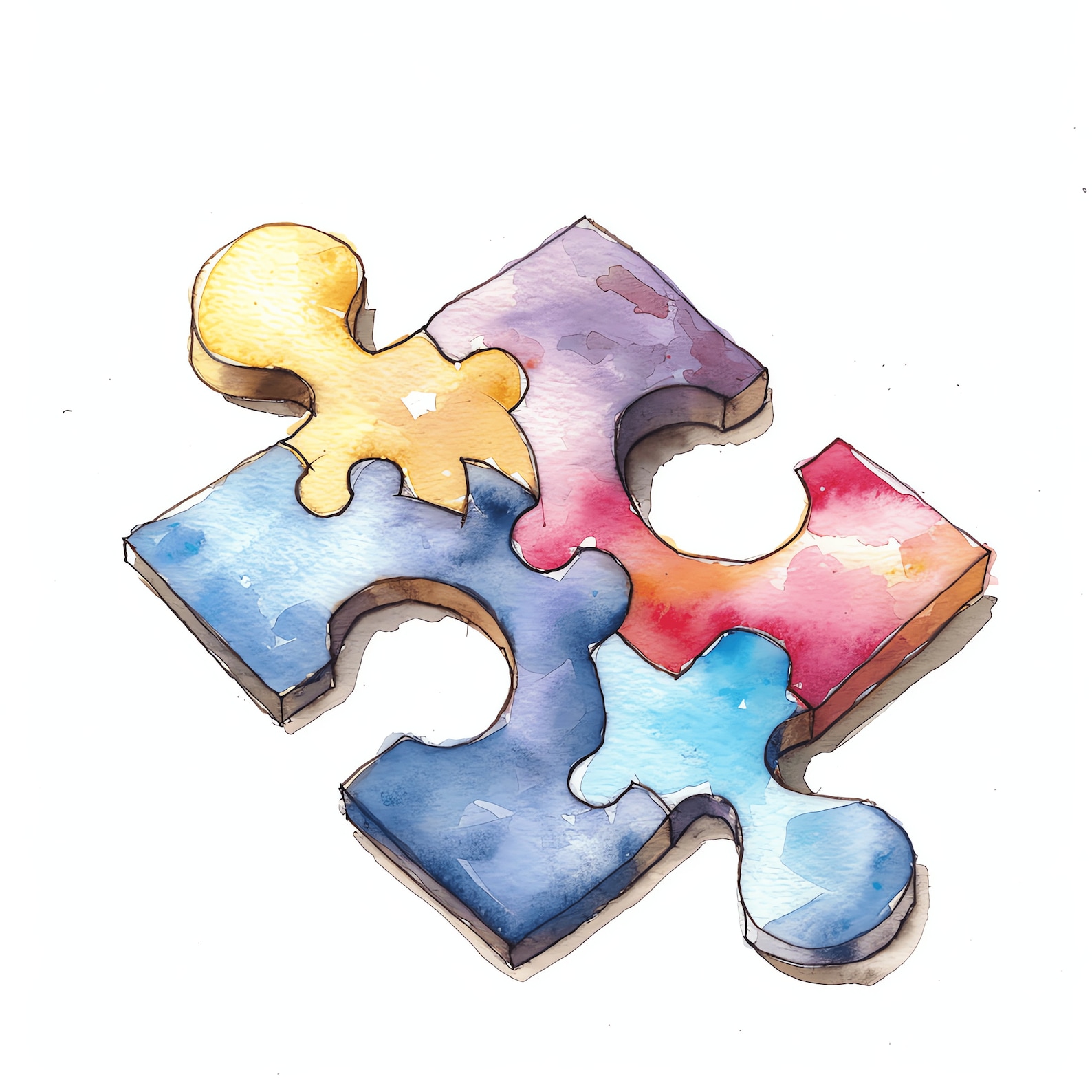 Interlocked Puzzle Pieces PNG Clipart Bundle - 42 High Quality PNG ...
