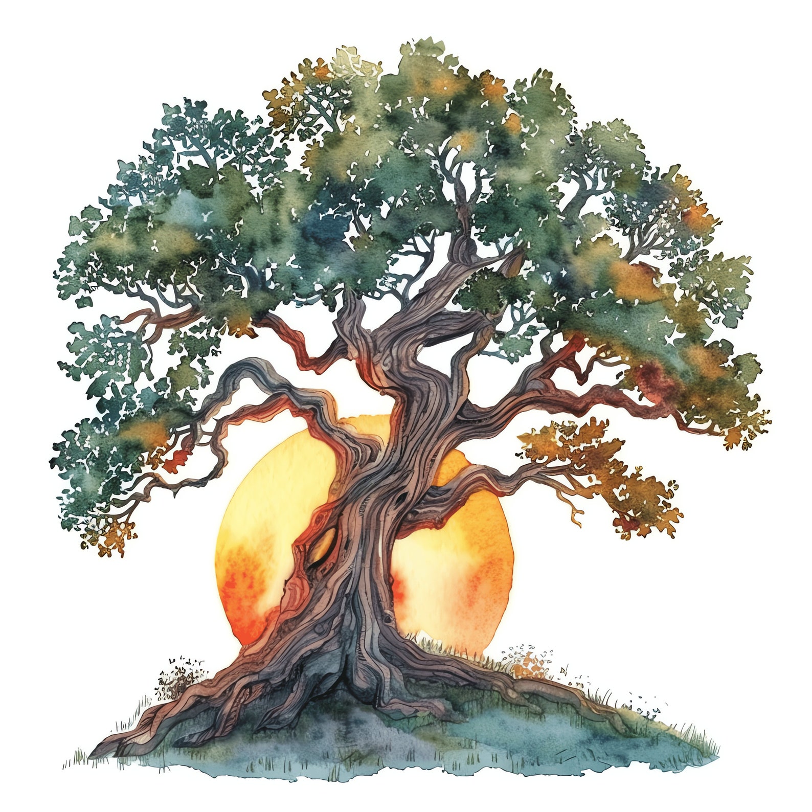 Ancient Magical Tree PNG Clipart Bundle - 51 High Quality PNG - Instant ...