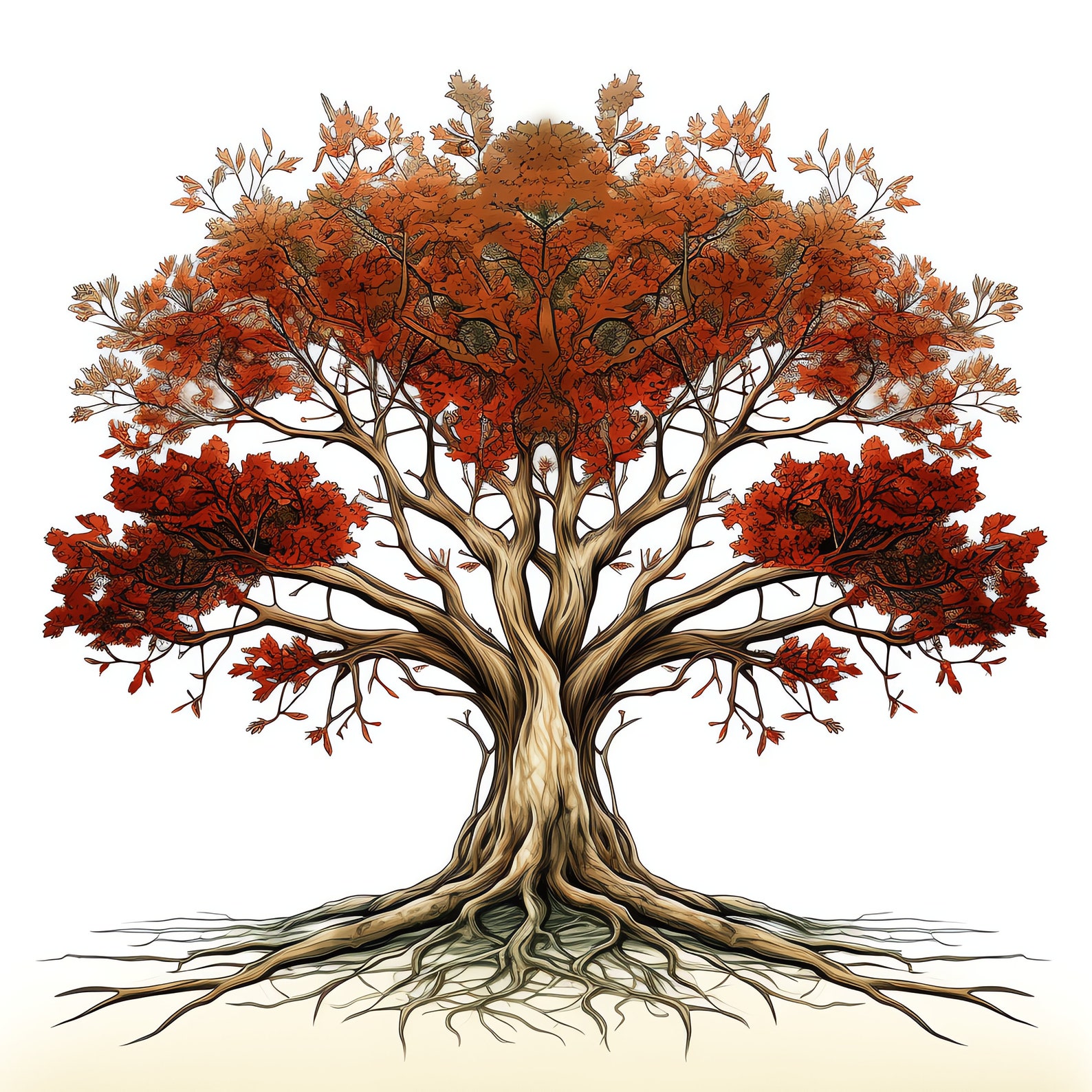 Renaissance Tree With Roots PNG Clipart Bundle - 45 High Quality PNG ...