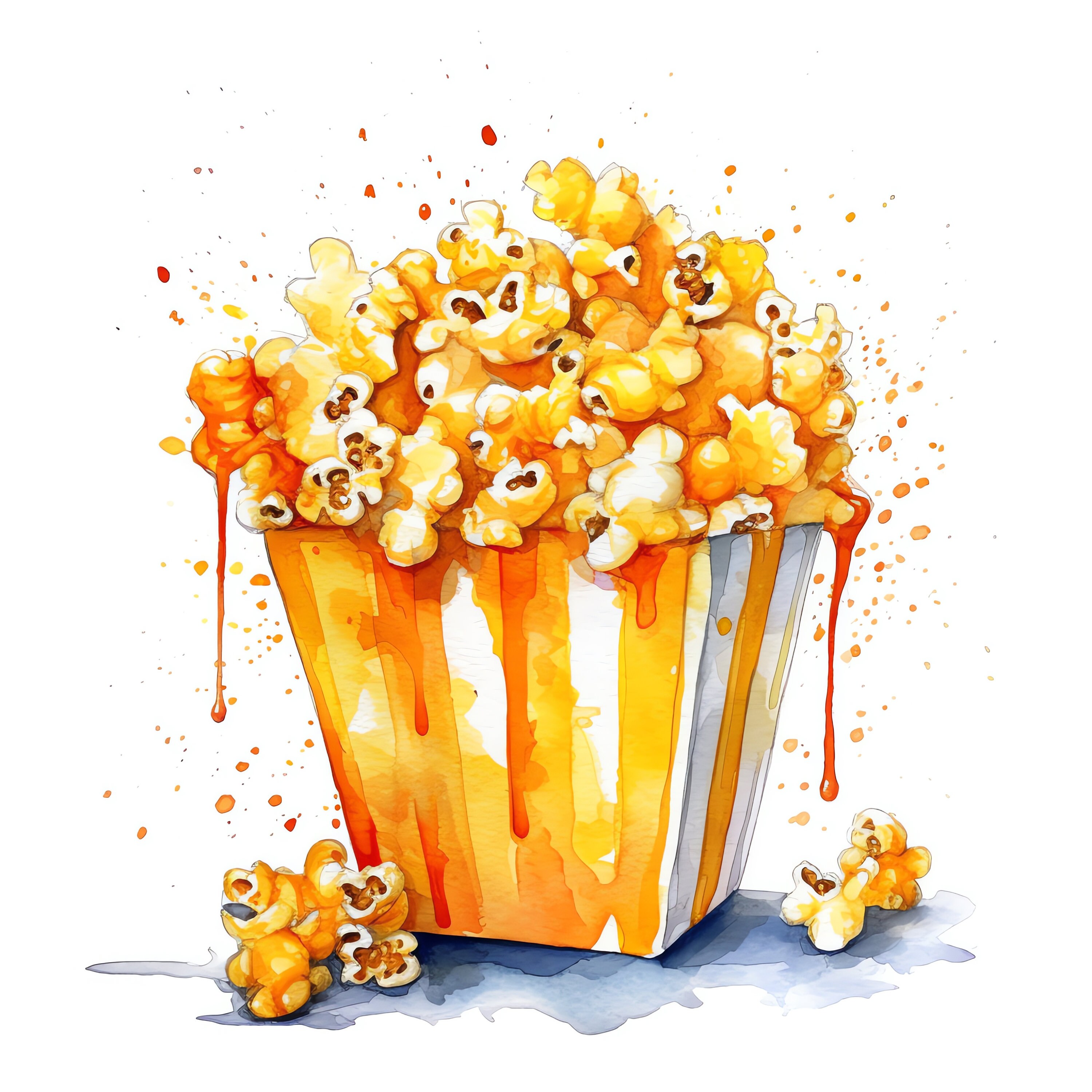 Popcorn Clipart - 40 High Quality Jpgs - Digital Download - Card Making ...