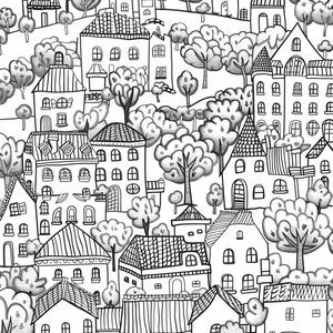 Adorable Town Coloring Pages PDF Bundle - 44 High Quality Images ...