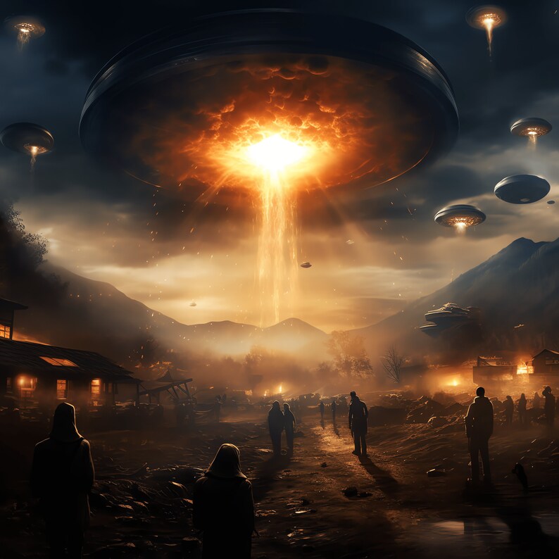 Alien Invasion PNG Clipart 50 High Quality PNG Instant Download Card ...