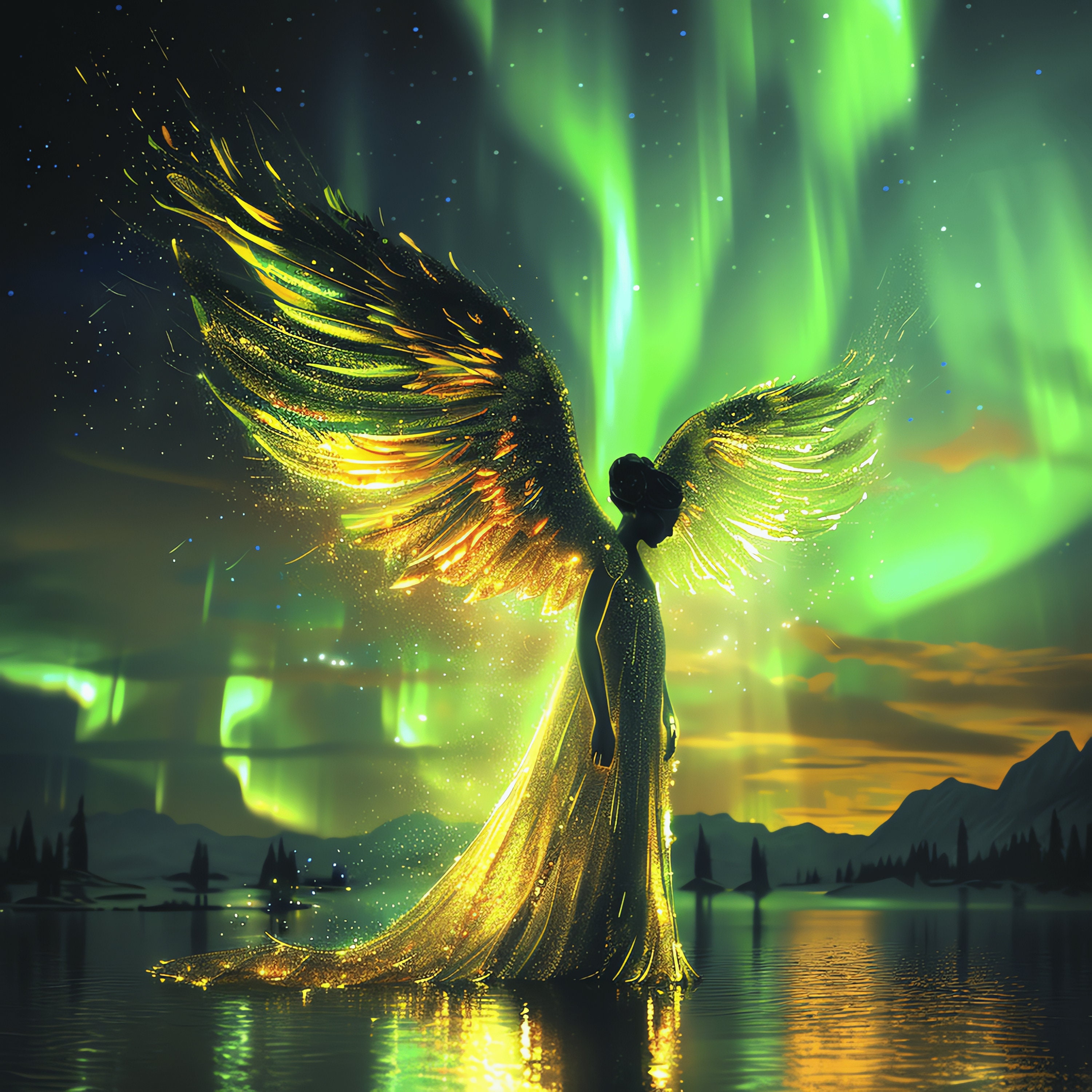 Aurora Whisper Angel PNG Clipart Bundle - 47 High Quality PNG - Instant ...