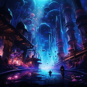 Neon Abyss PNG Clipart Bundle - 50 High Quality PNG - Instant Download ...