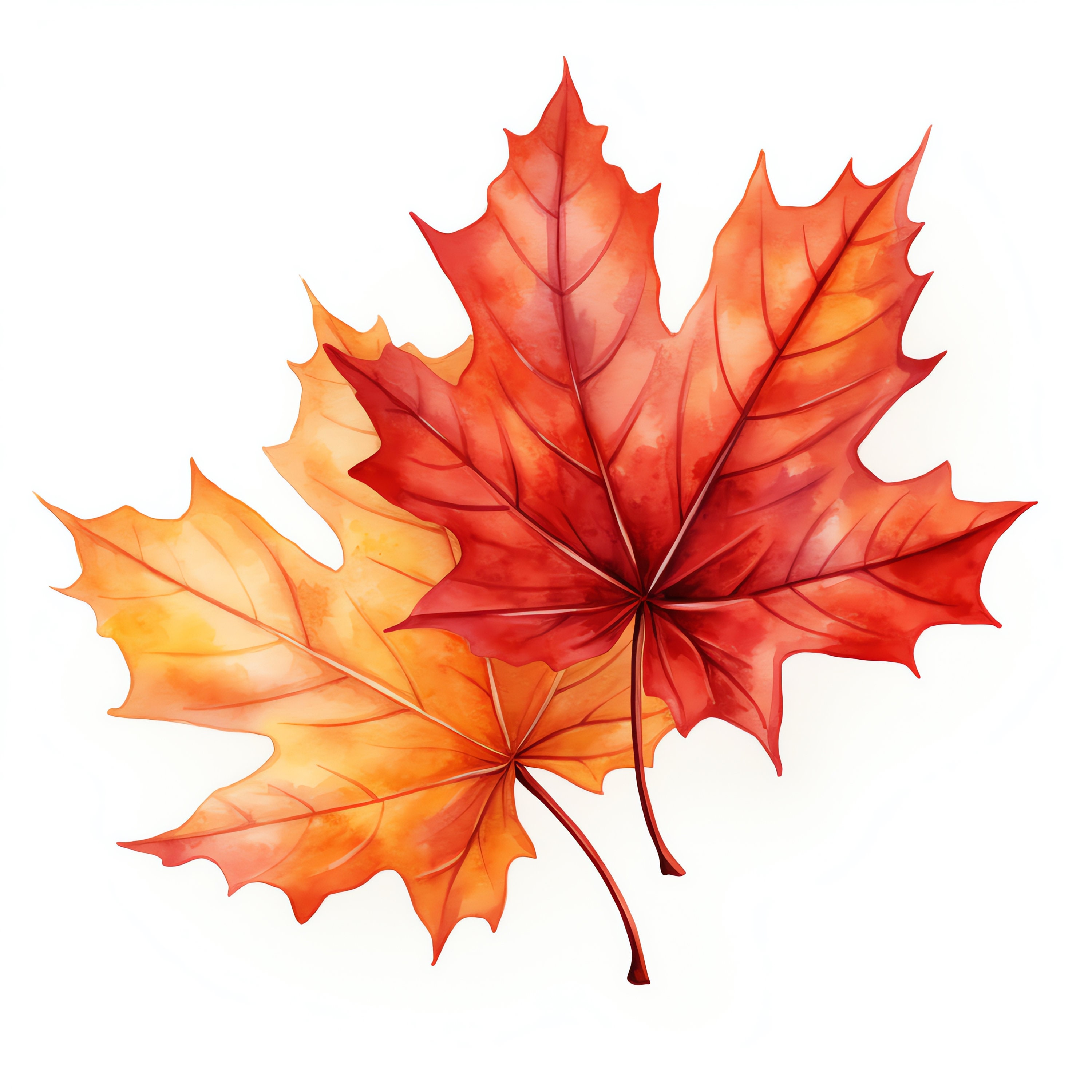 Maple Leaf Clipart 30 High Quality Jpgs Digital Download Card Making ...