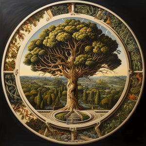 Renaissance Tree of Life PNG Bundle - 50 High Quality PNG - Instant ...