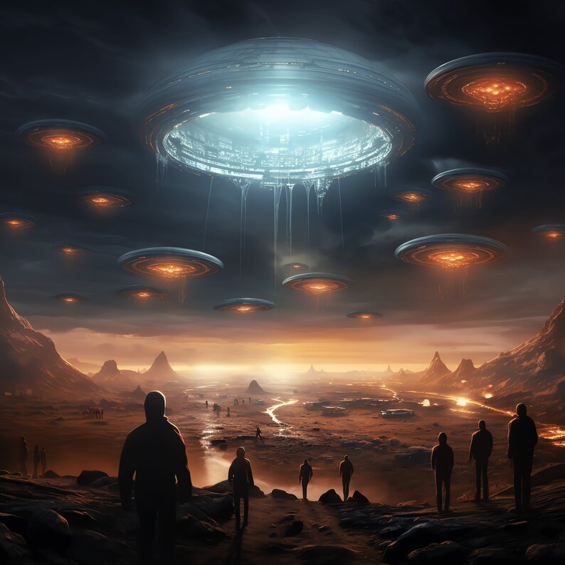 Alien Invasion PNG Clipart 50 High Quality PNG Instant Download Card ...