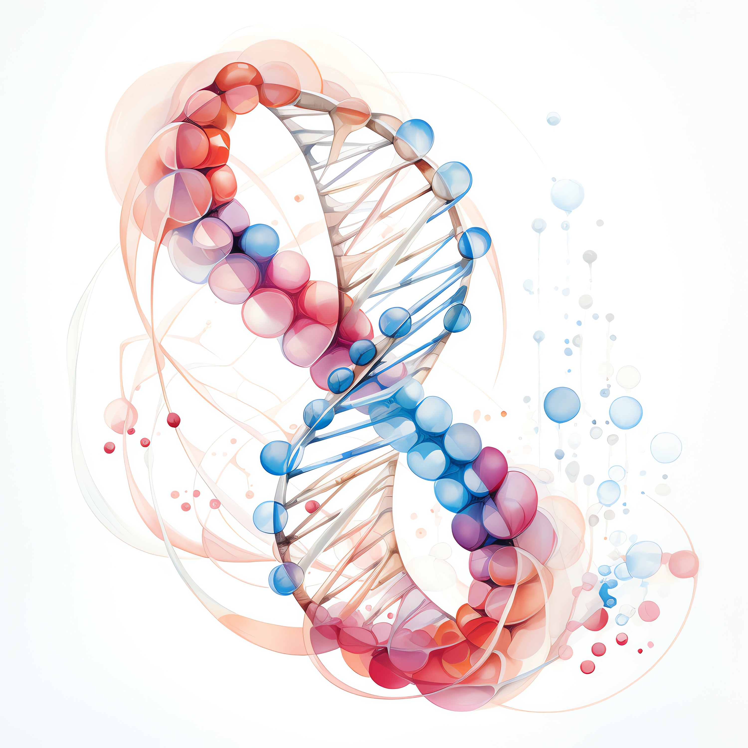 Artistic DNA Molecule Clipart 45 High Quality Jpgs Digital Download ...