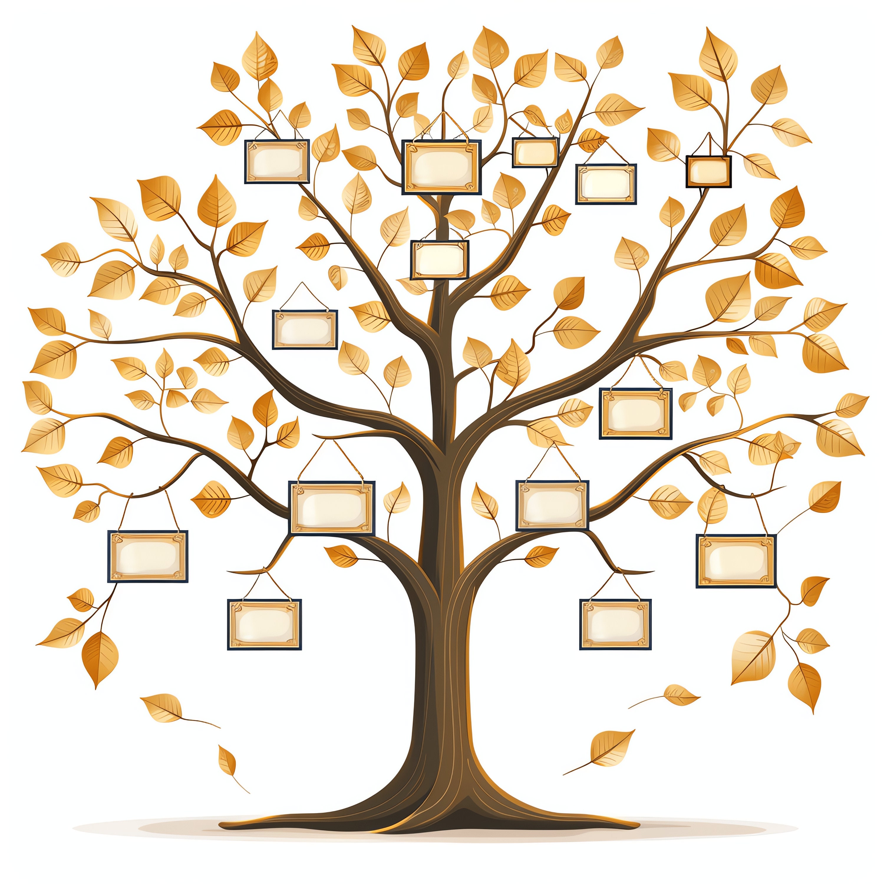 Family Tree With Placeholders PNG Clipart Bundle - 40 High Quality PNG ...