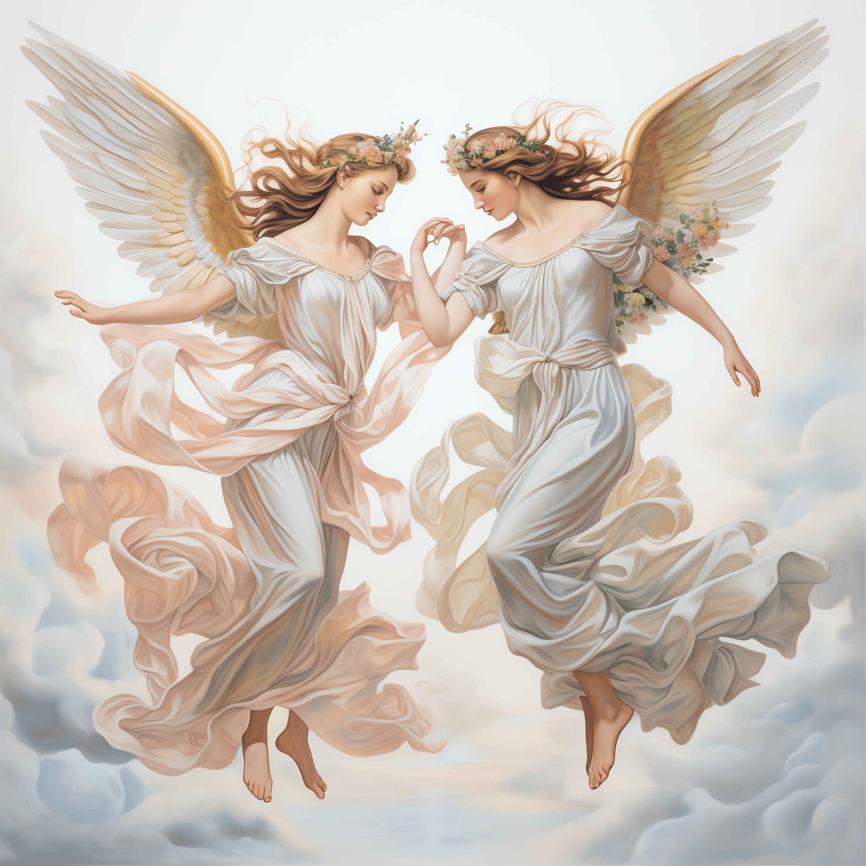 Renaissance Angels Neutral Background PNG Bundle 45 High Quality PNG ...