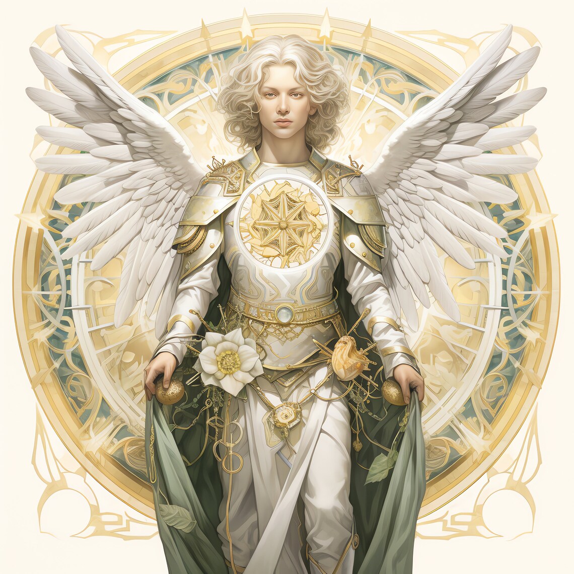 Archangel Raphael Clipart 35 High Quality Jpgs Digital Download Card ...