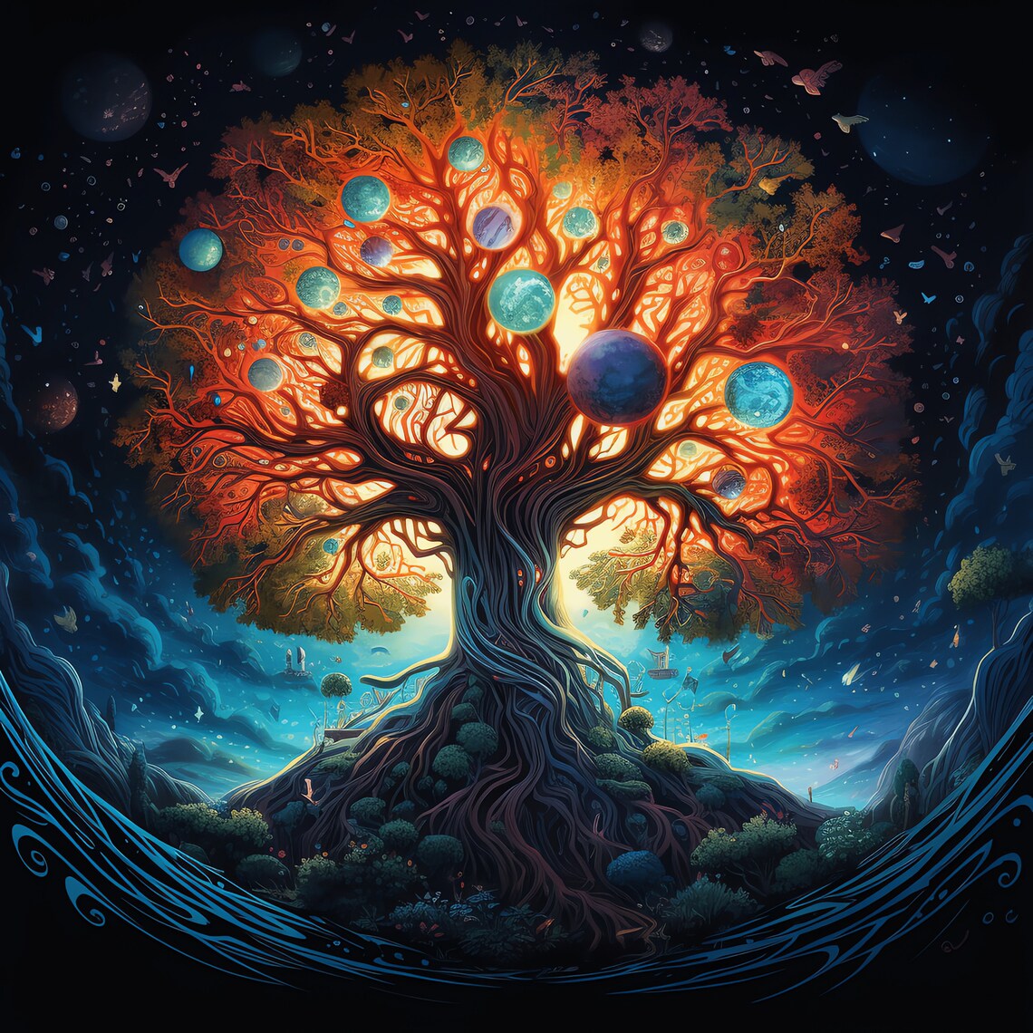 Cosmic Tree of Life PNG Clipart 50 High Quality PNG Instant Download ...