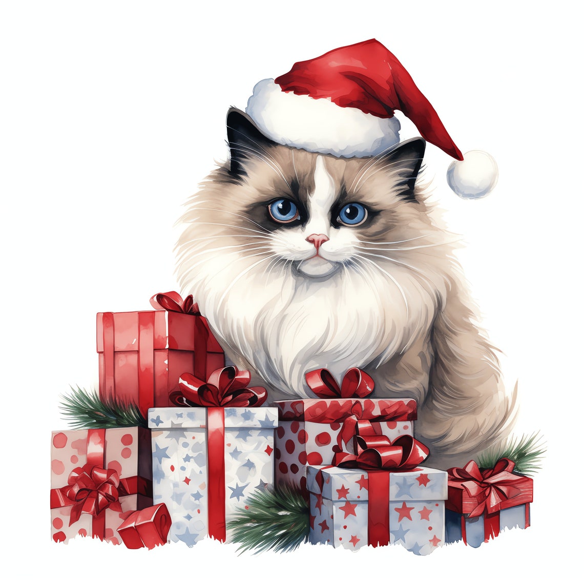 Christmas Ragdoll Cat PNG Clipart Bundle - 51 High Quality PNG ...