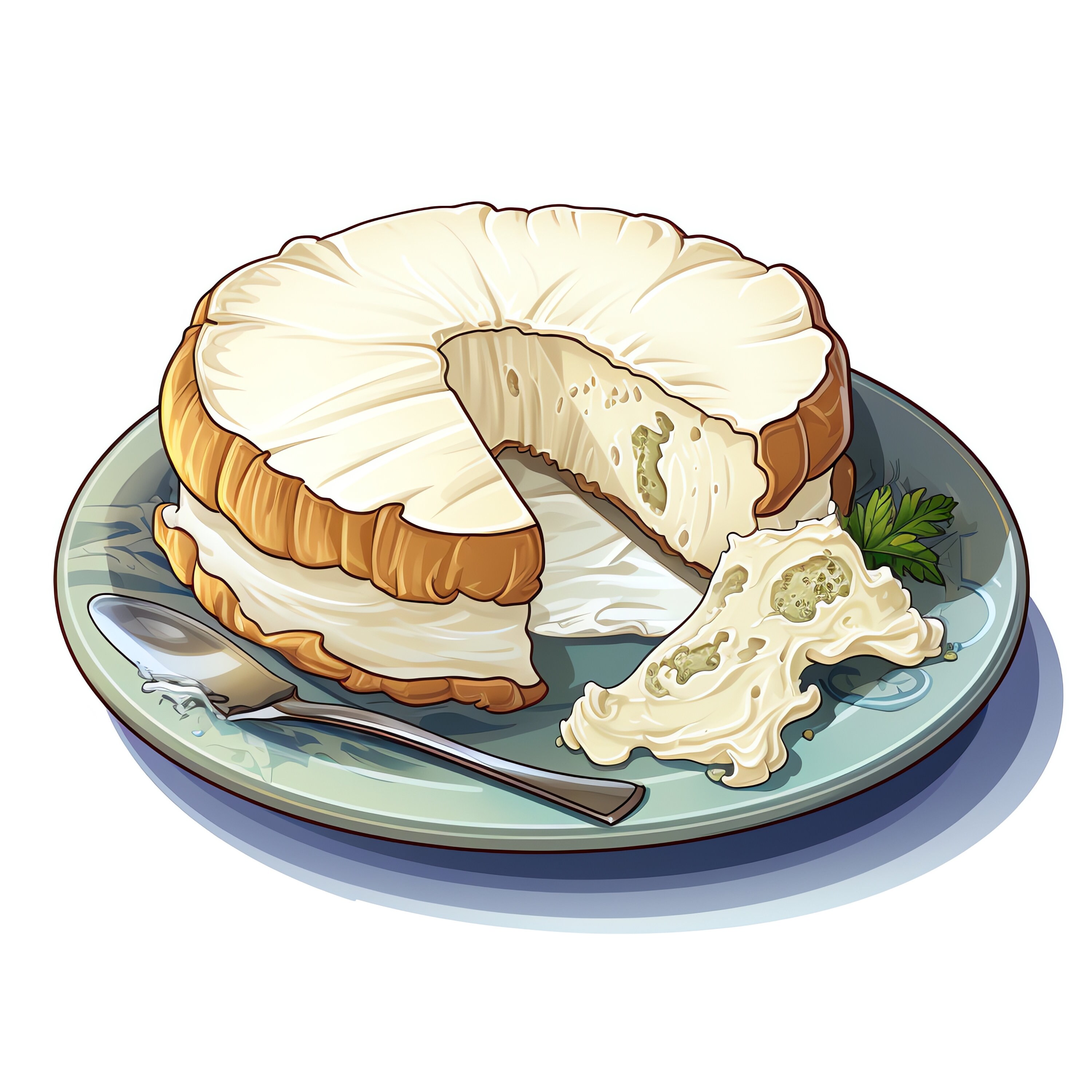 Cream Cheese Clipart 40 High Quality Jpgs Digital Download Card Making ...