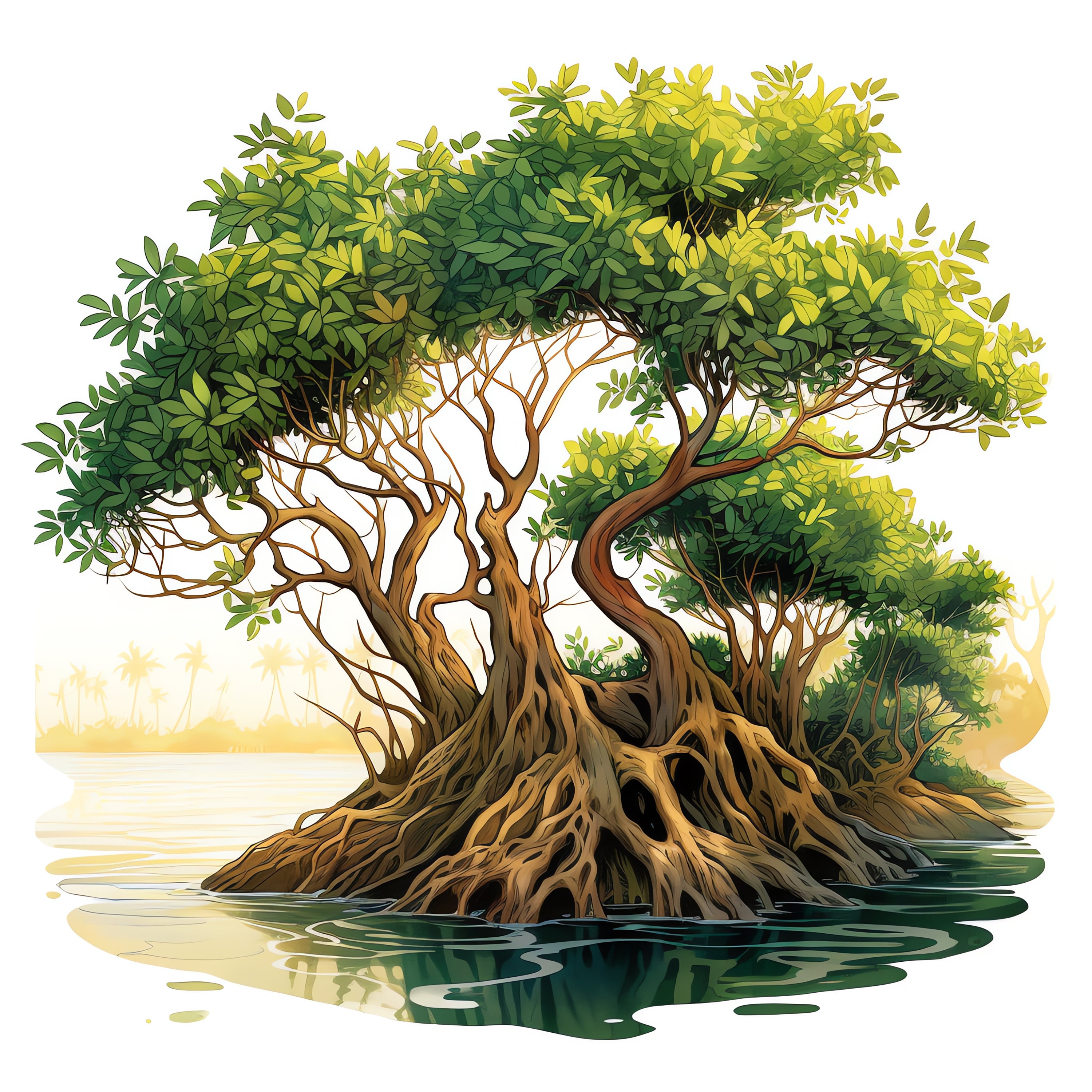Mangrove Clipart - 45 High Quality Jpgs - Digital Download - Card ...
