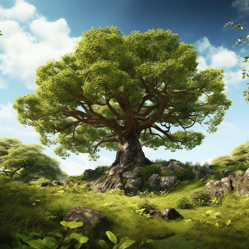 3D Assorted Tree Bundle 45 High Quality PNG Instant Download Printable ...