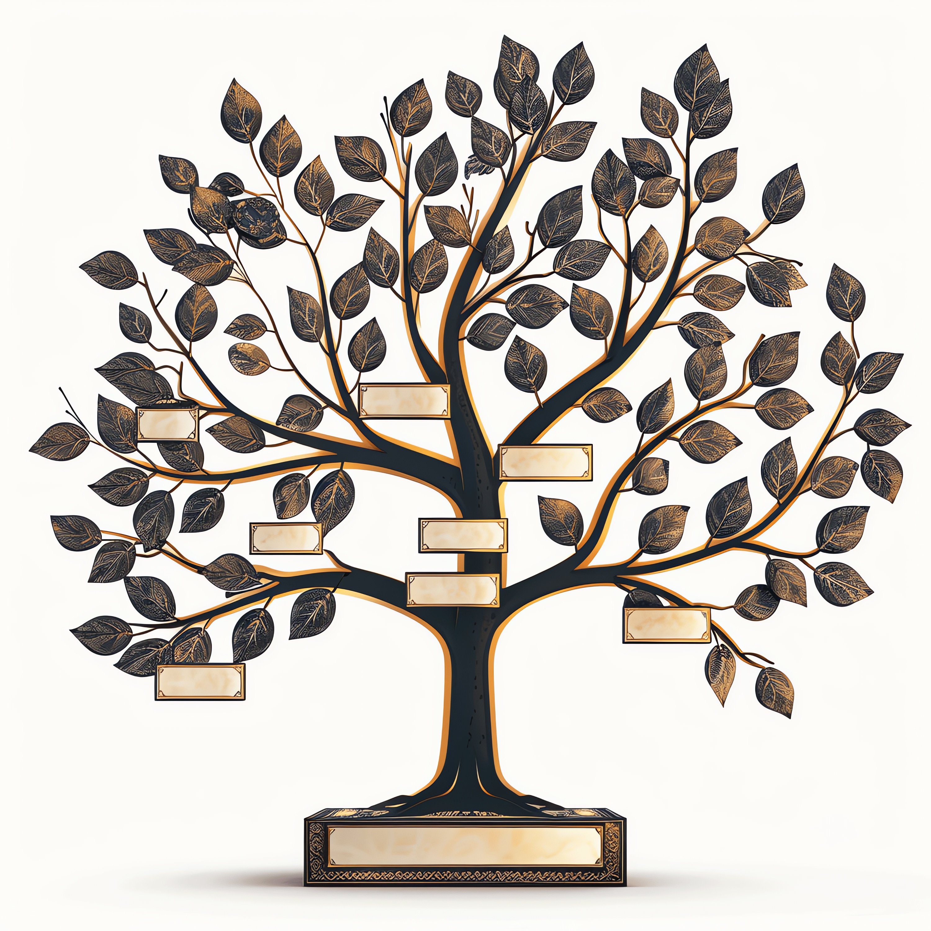 Family Tree With Placeholders PNG Clipart Bundle 40 High Quality PNG ...