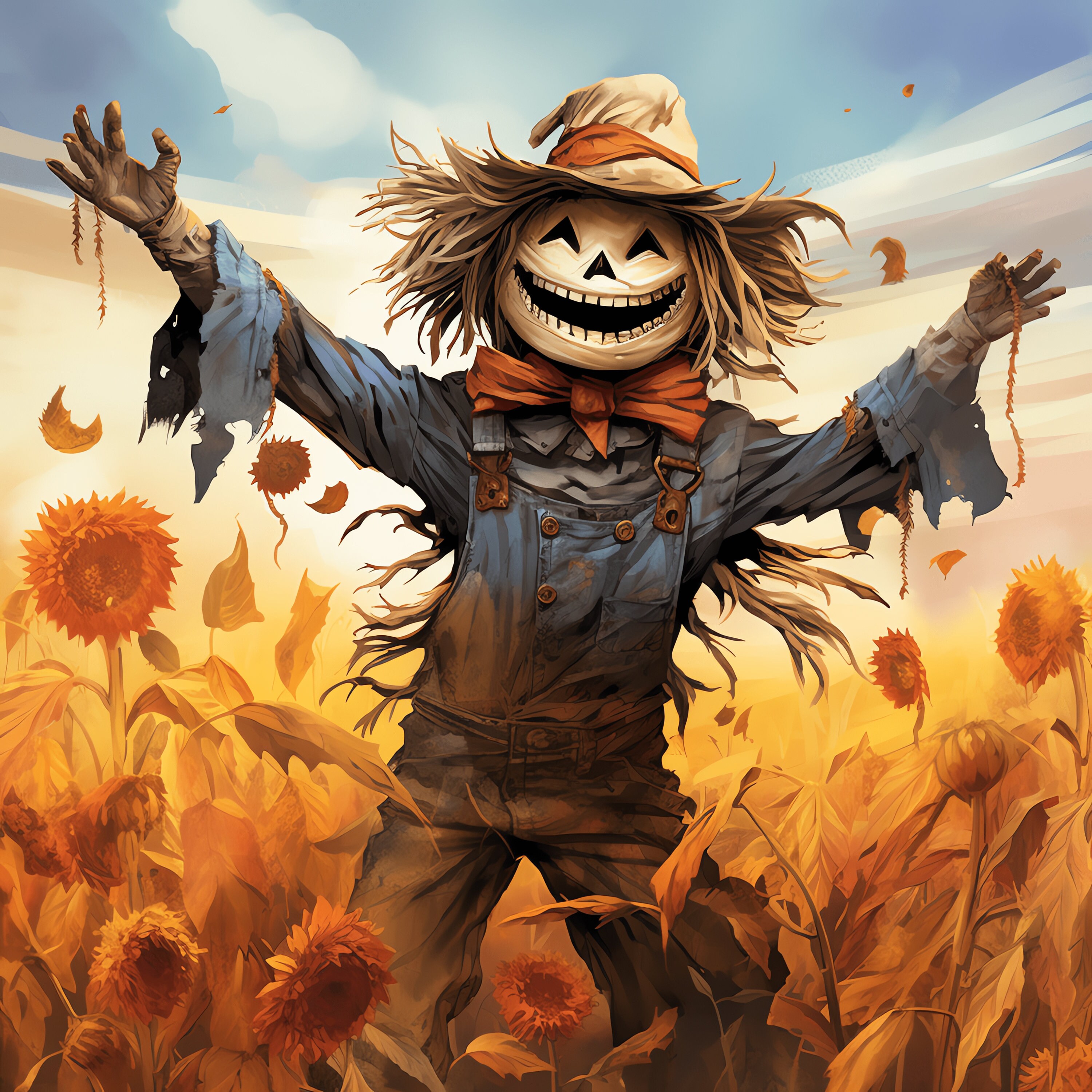 Scary Scarecrow PNG Clipart Bundle - 40 High Quality PNG - Instant ...