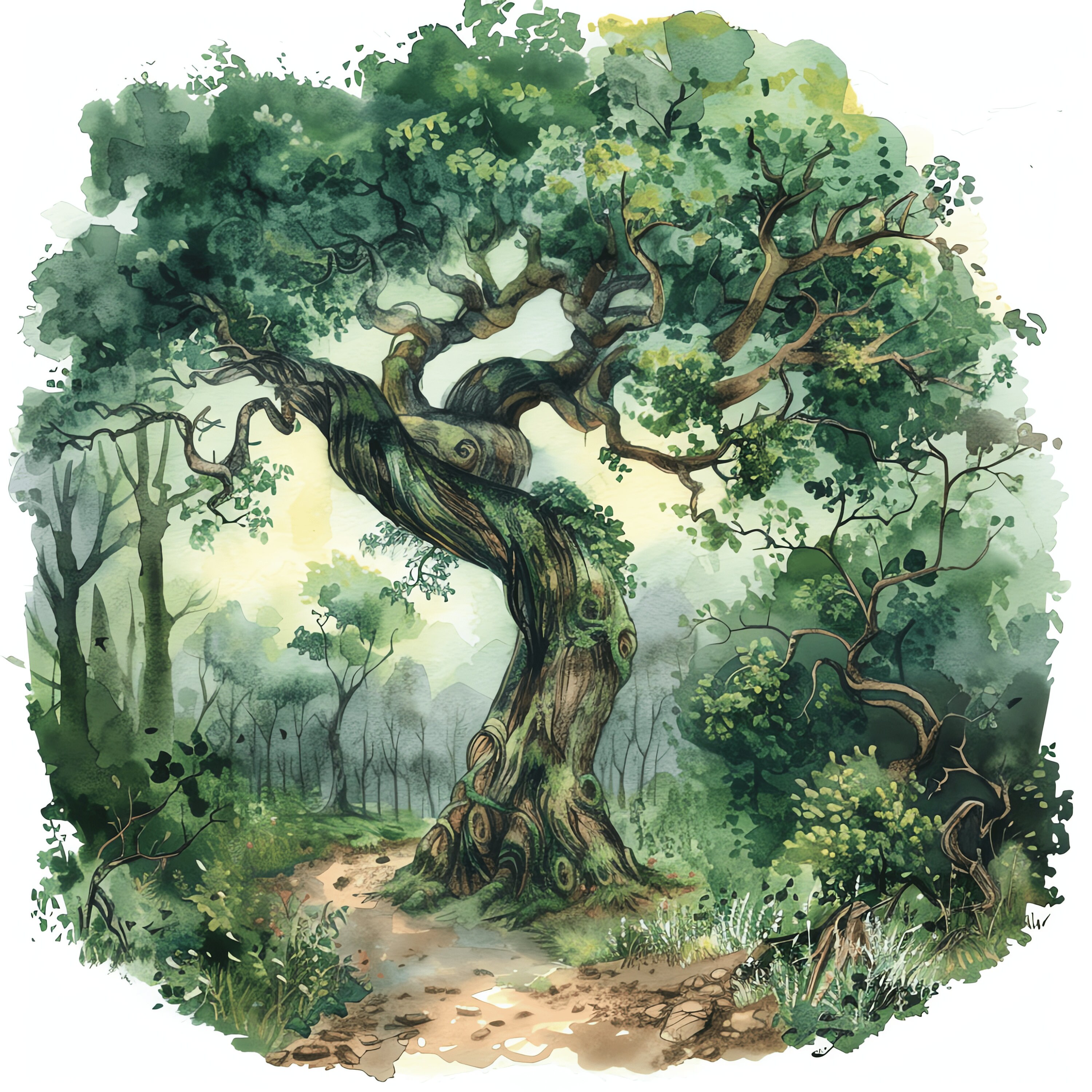 Ancient Magical Tree PNG Clipart Bundle 51 High Quality PNG Instant ...