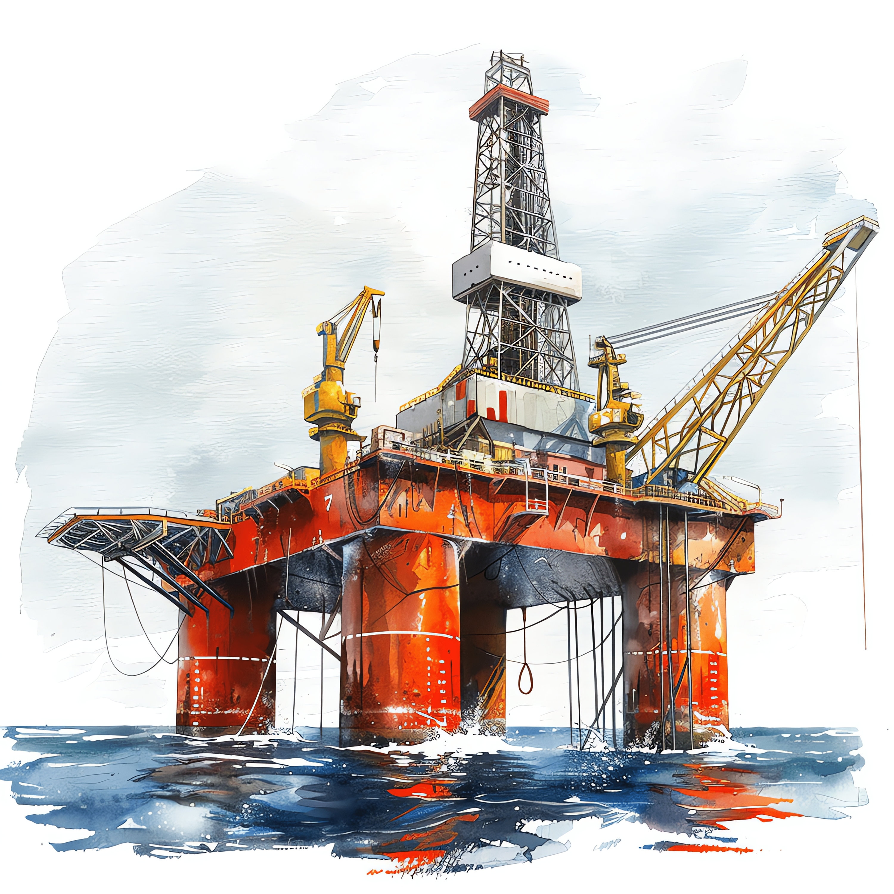 Oil Rig PNG Clipart Bundle - 48 High Quality PNG - Instant Download ...