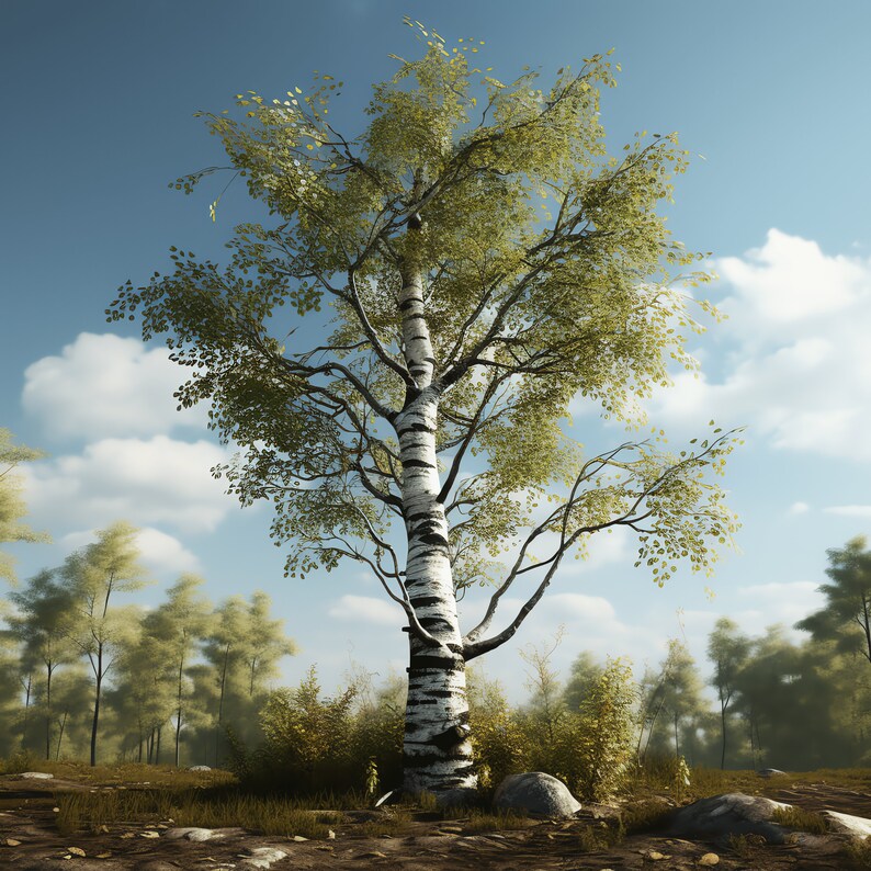 3D Assorted Tree Bundle 45 High Quality PNG Instant Download Printable ...