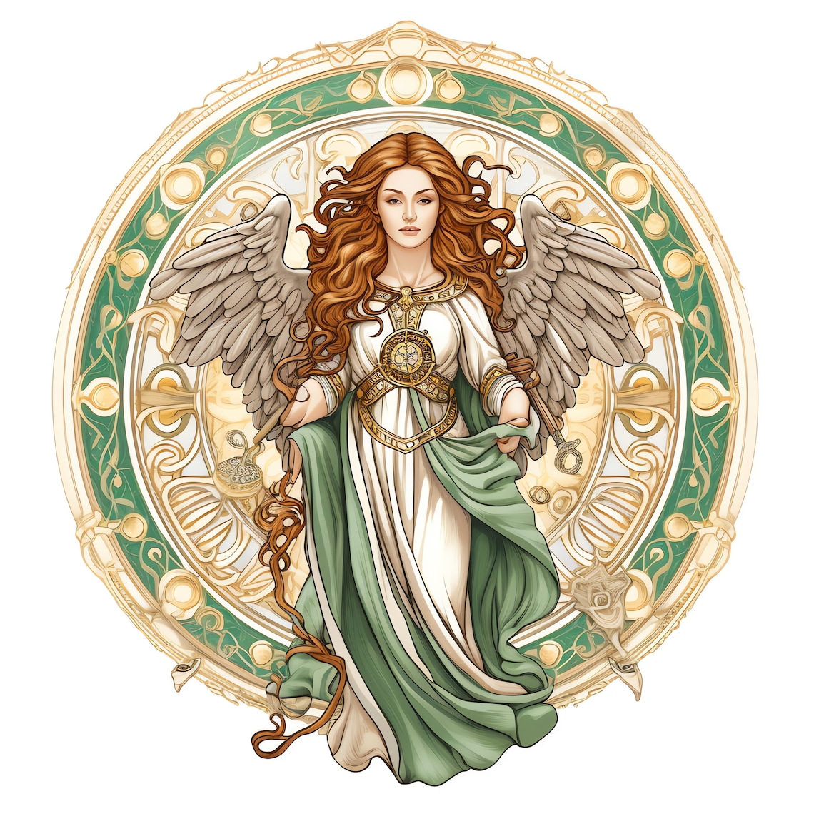 Celtic Angel Clipart 40 High Quality Jpgs Digital Download Card Making ...