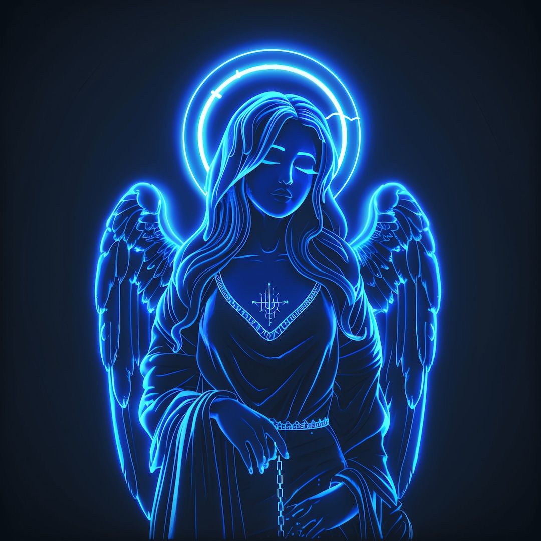 Neon Angel PNG Clipart Bundle - 47 High Quality PNG - Instant Download ...