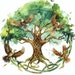 Celtic Tree of Life With Birds PNG Clipart Bundle - High Quality PNG ...