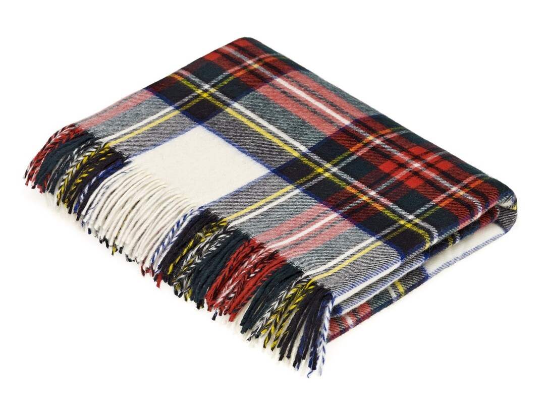 Dress Stewart Tartan, Throw Blanket, Wool Blanket, Tartan Blanket ...