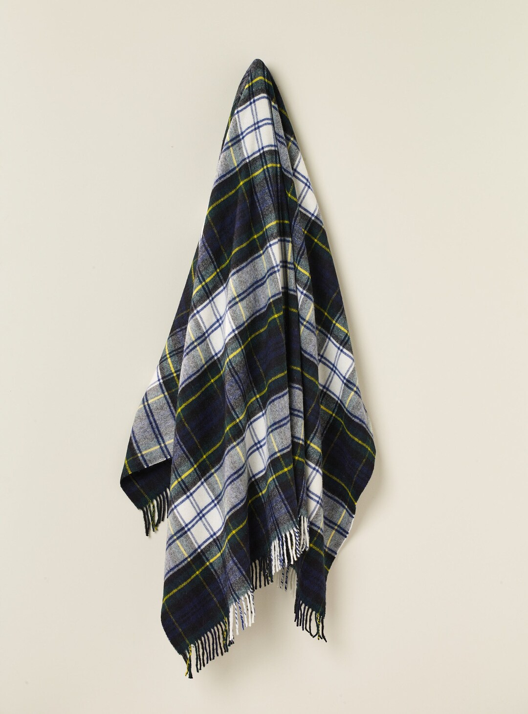 Dress Gordon Tartan Merino Lambswool - Check Plaid Throw Blanket - Made ...