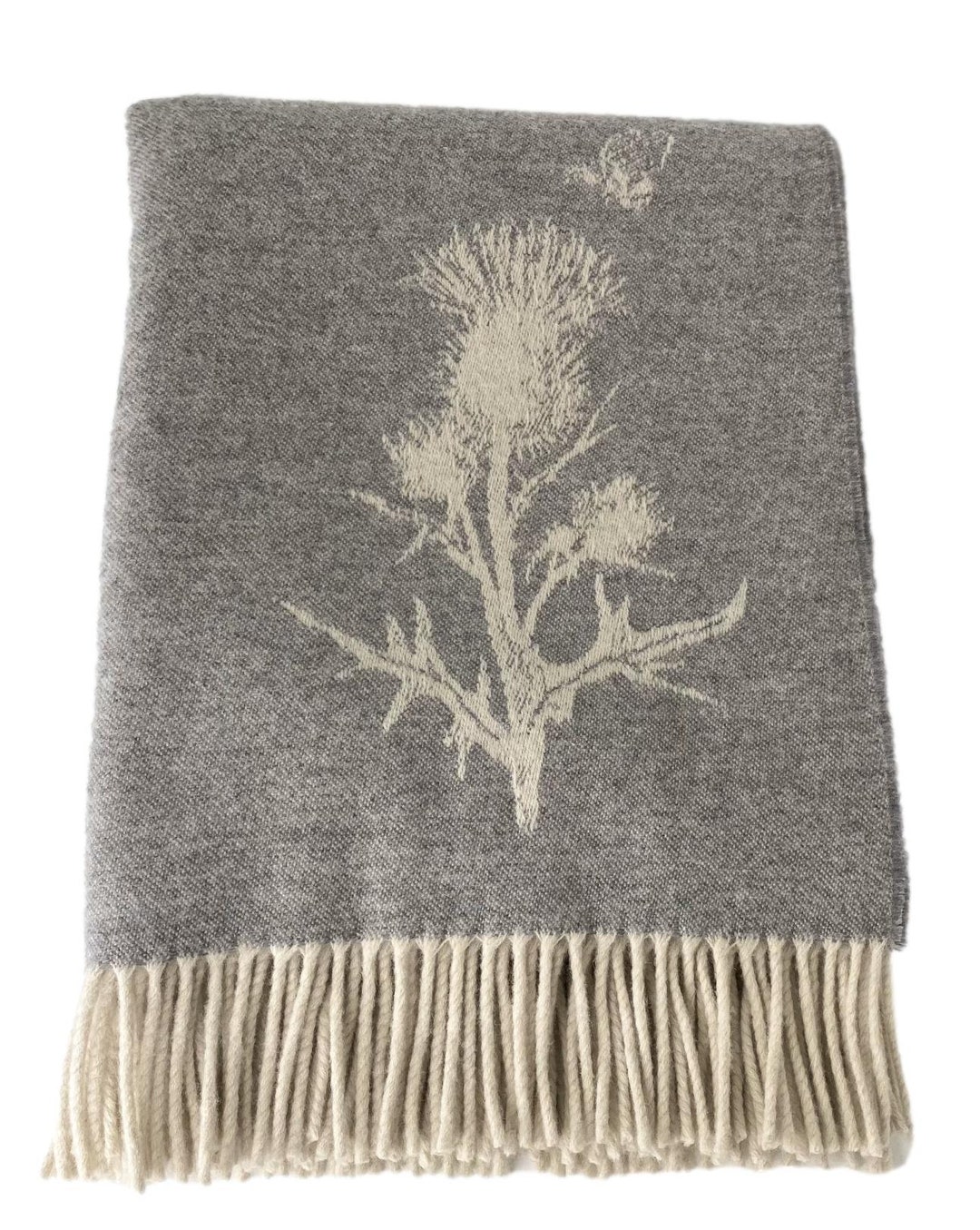 Scottish Thistle Throw - 100% Merino Wool - Made in Scotland - Etsy