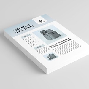 Technical Data Sheet Template MS Word Template Product Data Sheet ...