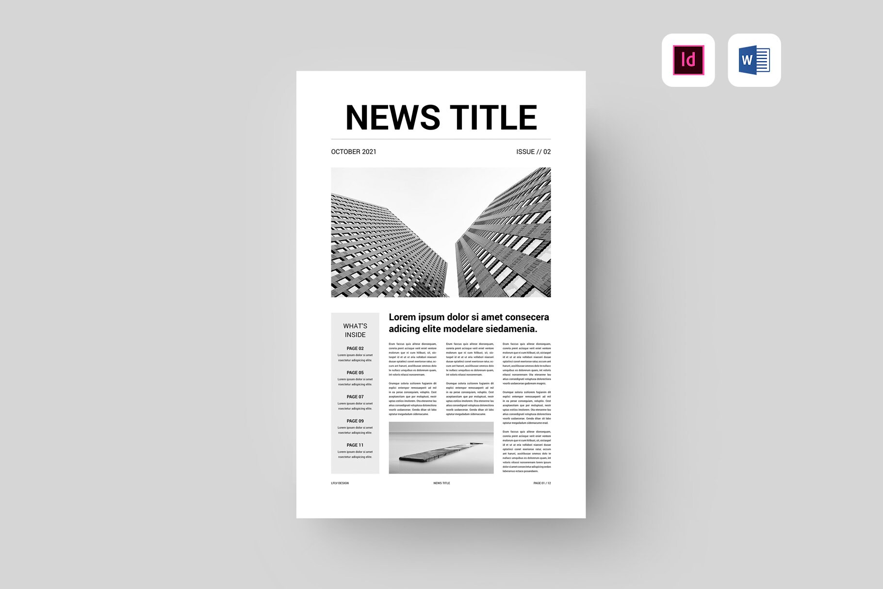 Tabloid Newspaper Layout Design