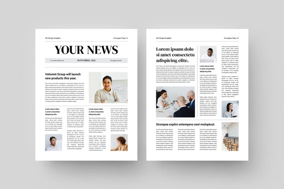 Newspaper Layout For Microsoft Word