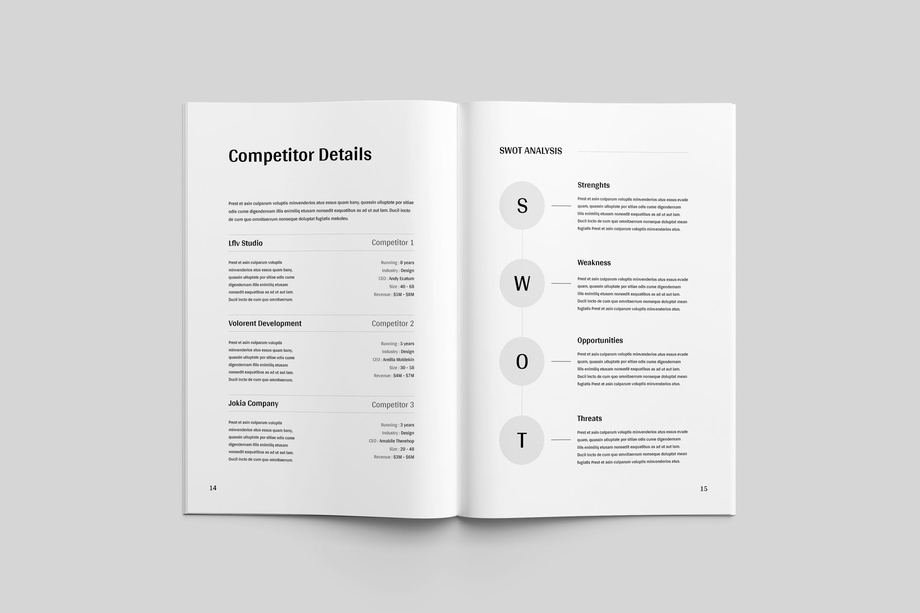 Business Plan Template MS Word Template Indesign Template - Etsy UK