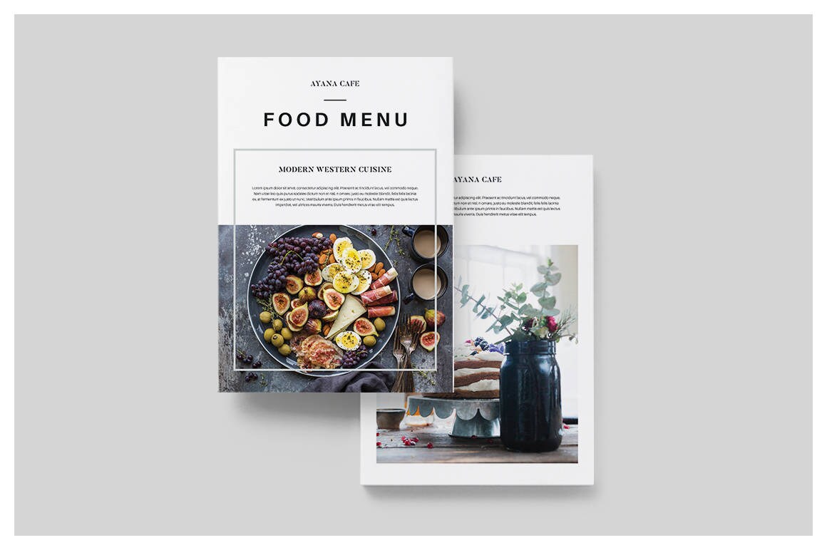 Food Menu Template Adobe Indesign Template Printable Restaurant Menu ...