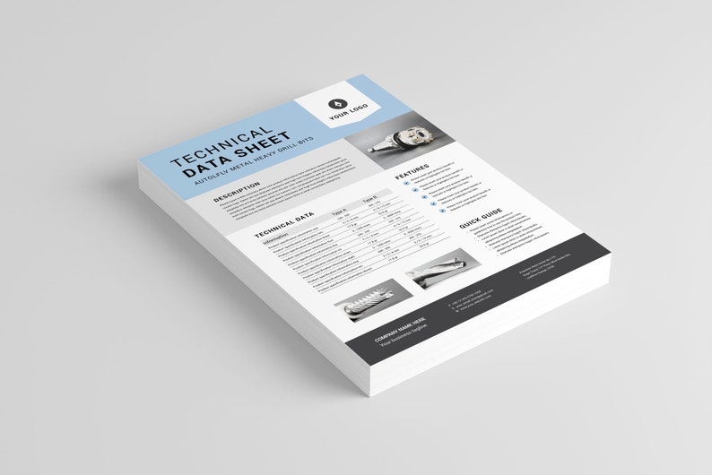 Technical Data Sheet Template MS Word Template Product Data Sheet ...