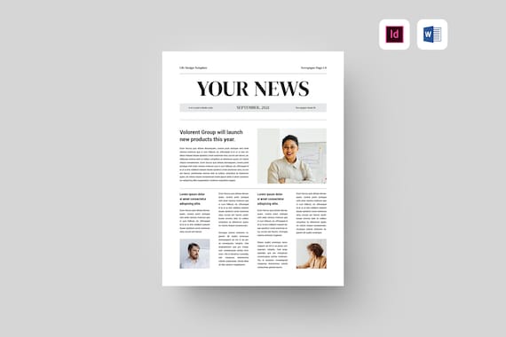 Newspaper Layout For Microsoft Word