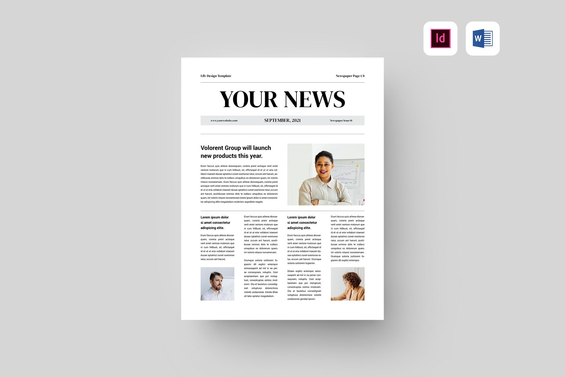 Microsoft Publisher Newspaper Templates