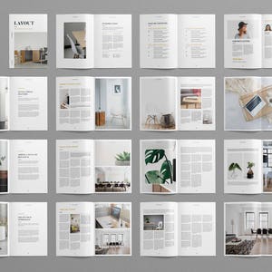 Magazine Template - Etsy