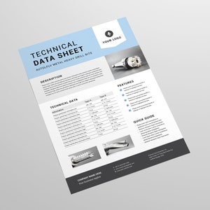 Technical Data Sheet Template MS Word Template Product Data Sheet ...